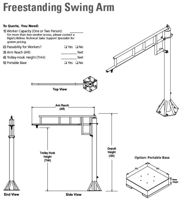 Freestanding Swing Arm - McDal Corporation